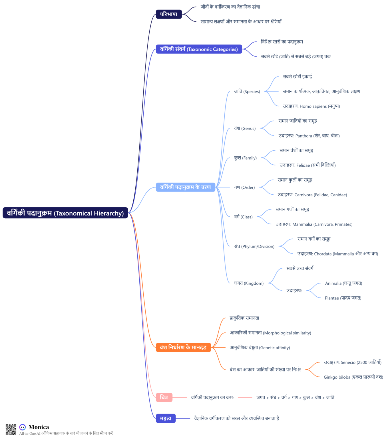 वर्गिकी पदानुक्रम (Taxonomical Hierarchy)